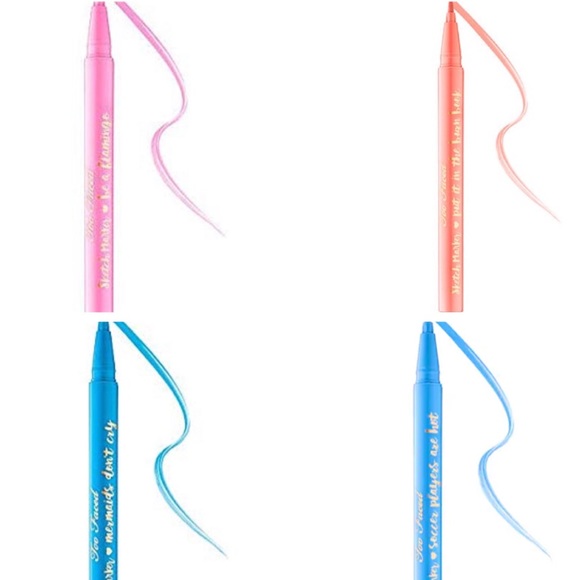 Too Faced | Makeup | Too Faced Sketch Marker Eyeliner Set Of 4 Nwt ...